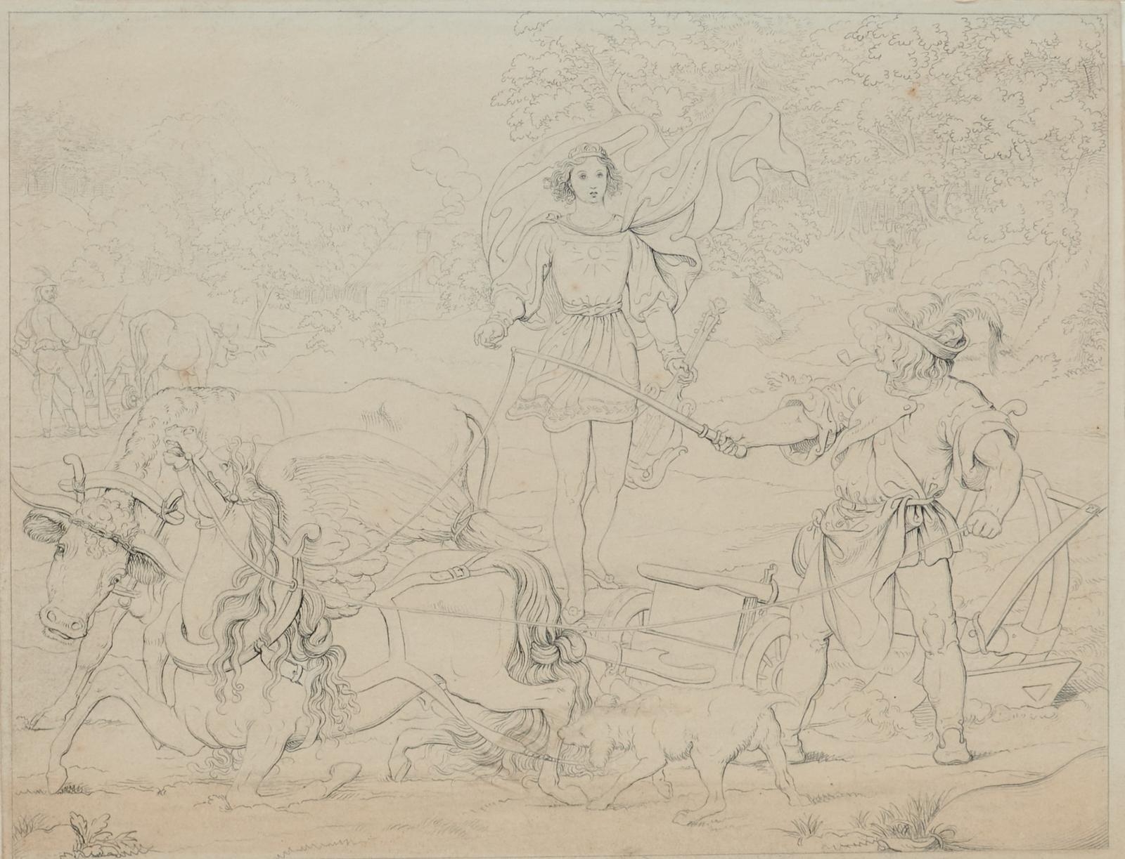 Friedrich August Moritz Retzsch | Pegasus im Joche (1830) | MutualArt