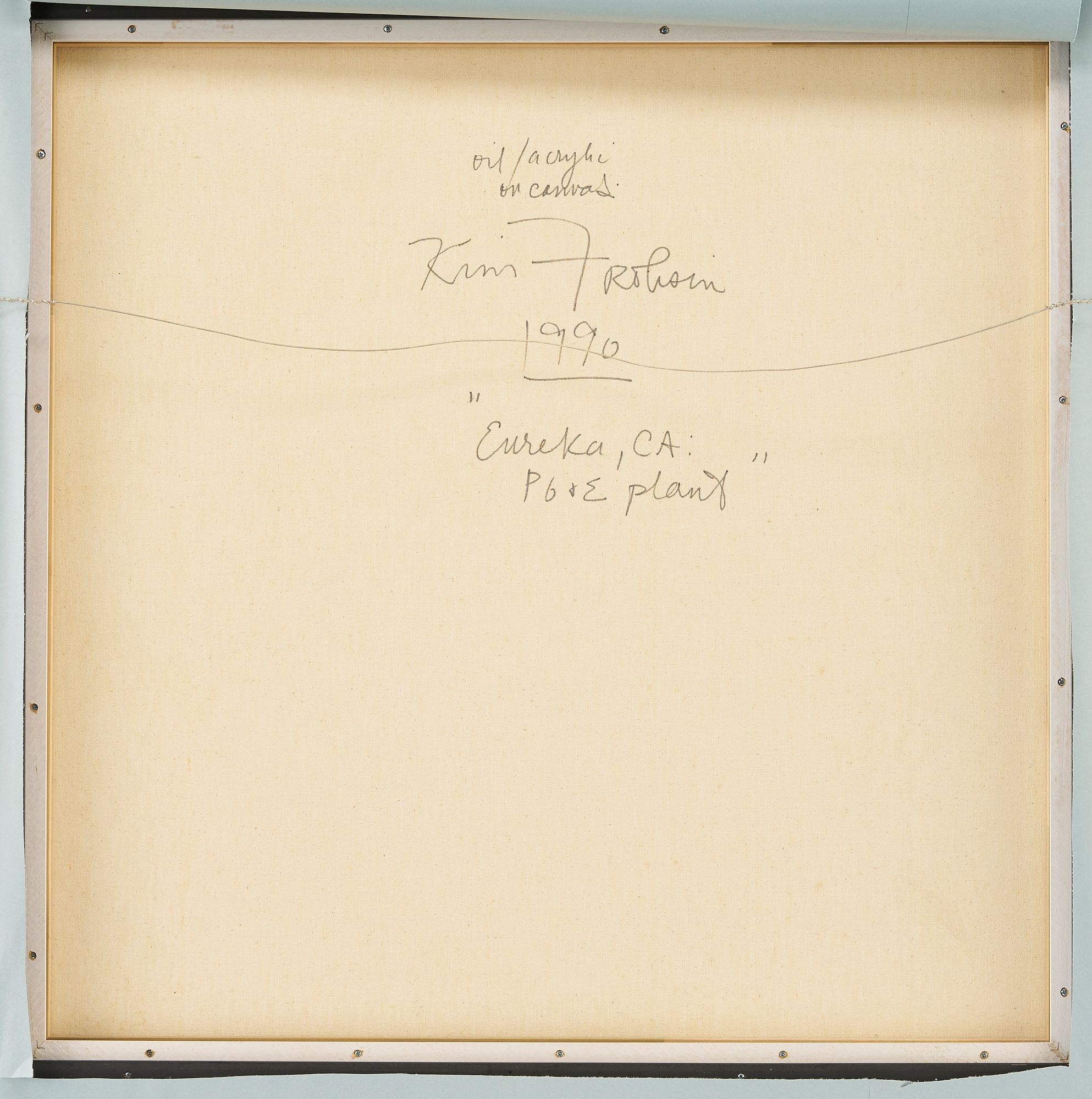 Kim Frohsin | Kim Frohsin painting, Eureka PG & E Plant (1961) | MutualArt