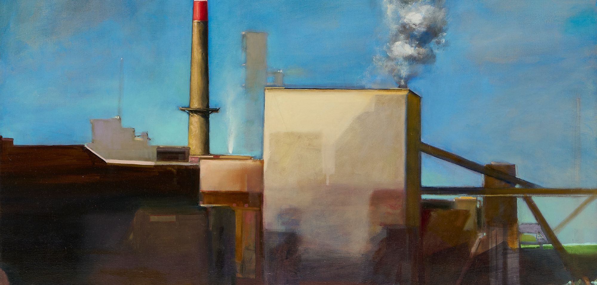 Kim Frohsin | Kim Frohsin painting, Eureka PG & E Plant (1961) | MutualArt