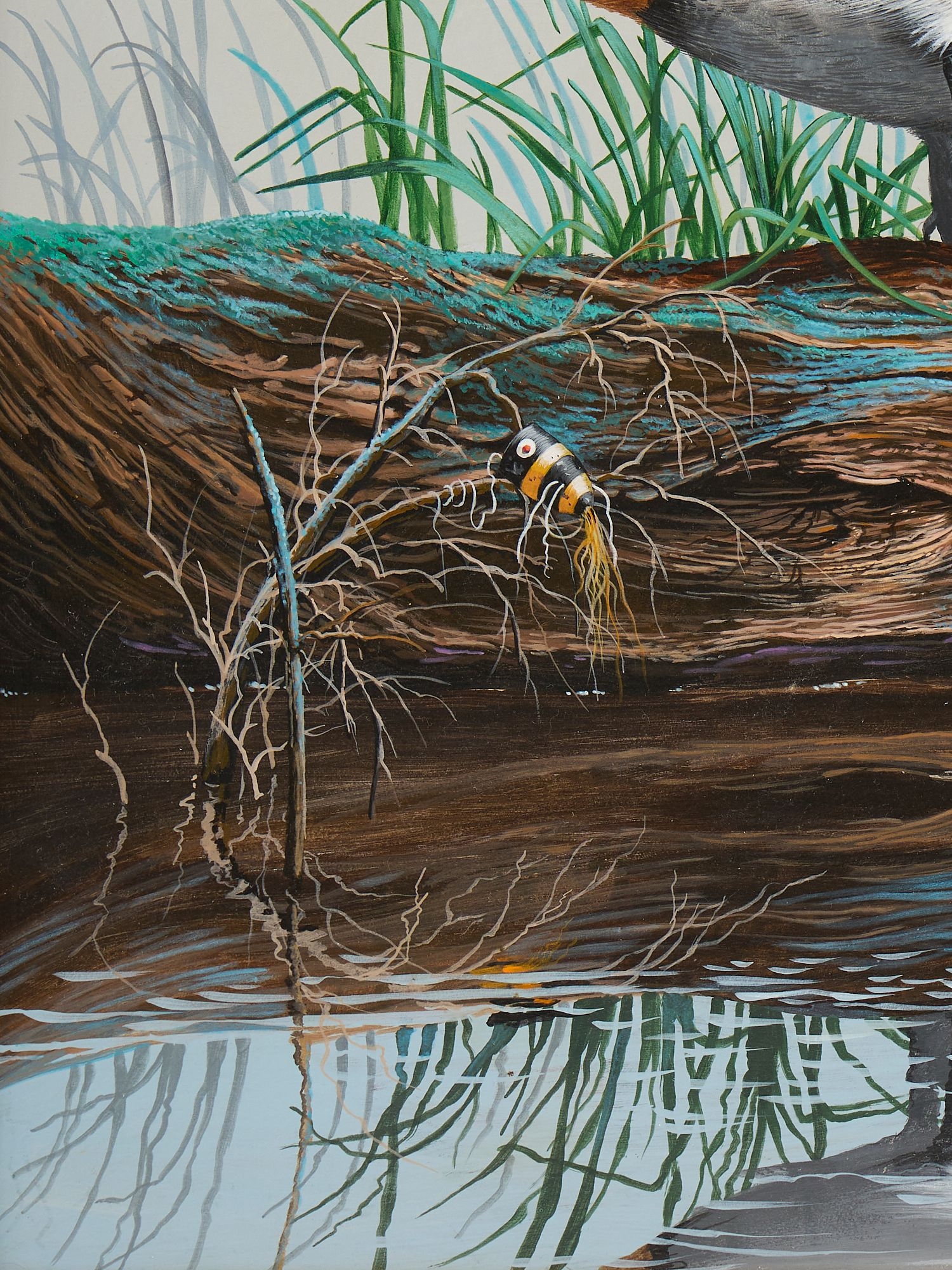 Phillip Crowe | Phillip Crowe Acrylic painting of a Mallard Duck (1990 ...