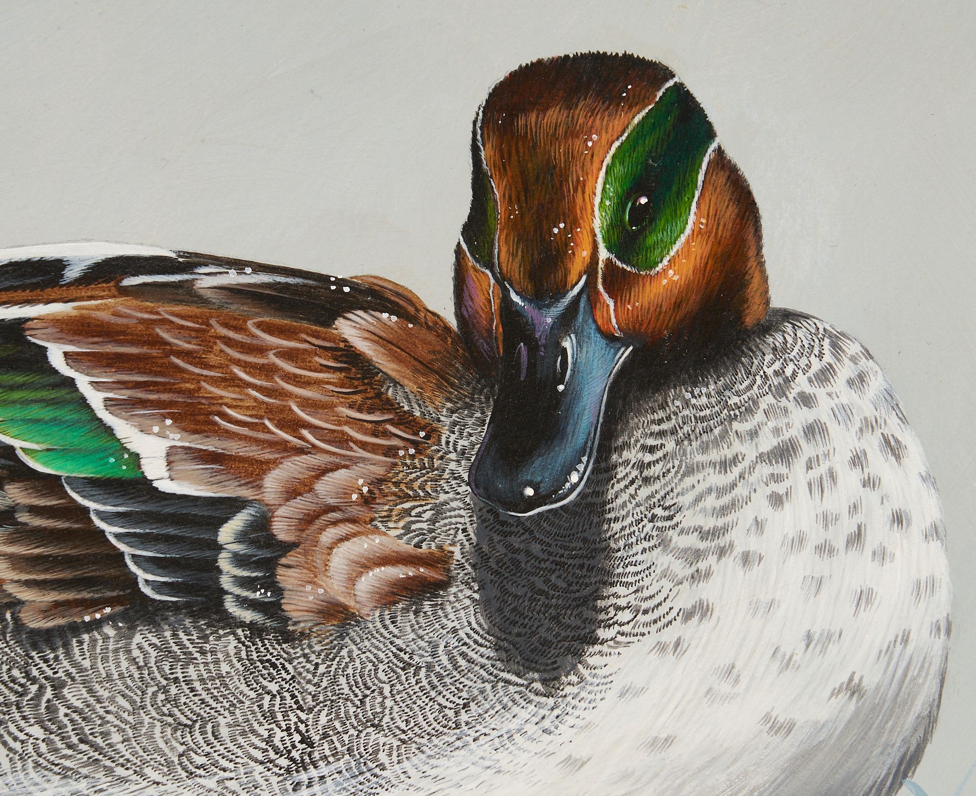 Phillip Crowe | Phillip Crowe Acrylic painting of a Mallard Duck (1990 ...