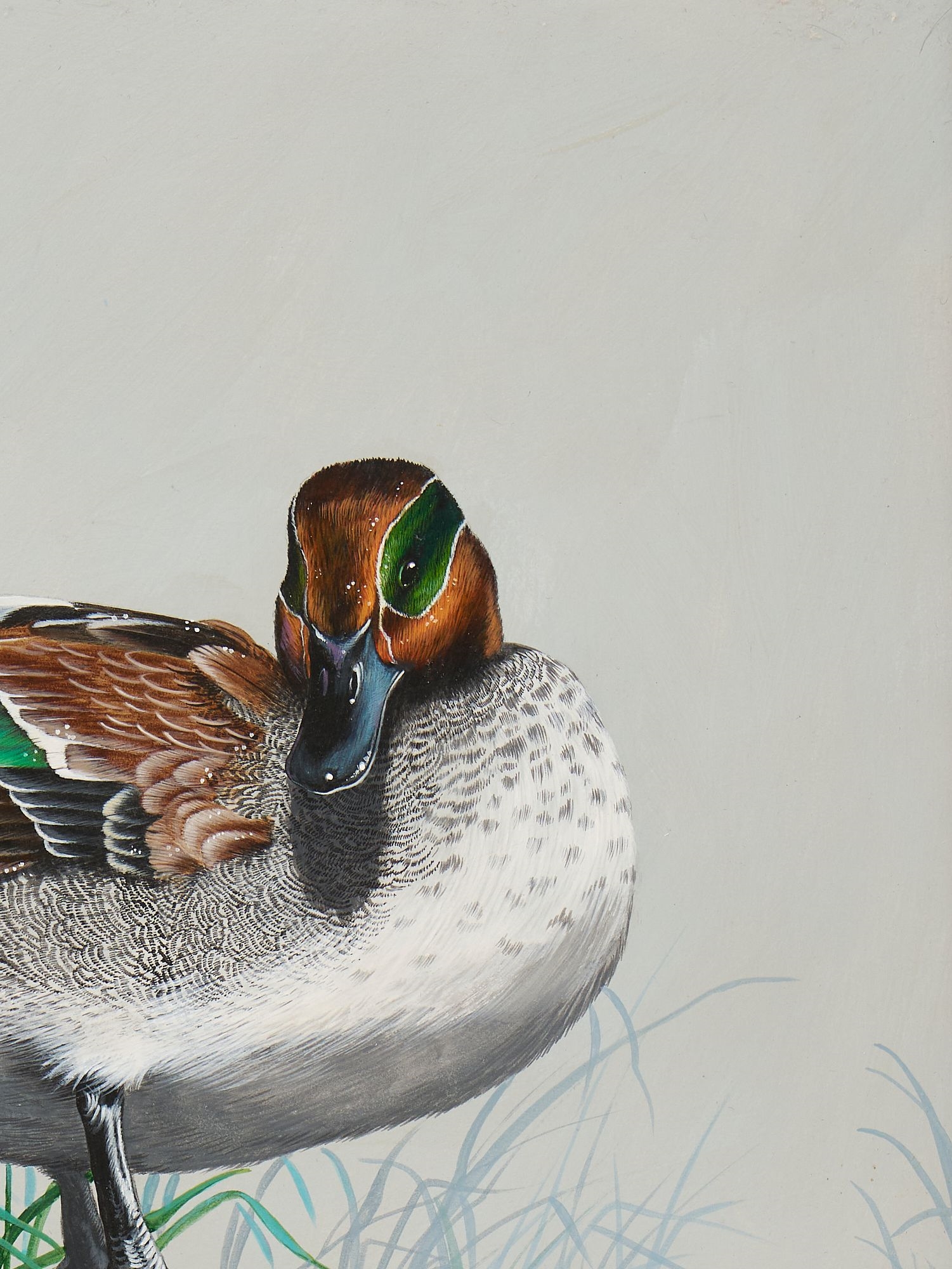 Phillip Crowe | Phillip Crowe Acrylic painting of a Mallard Duck (1990 ...