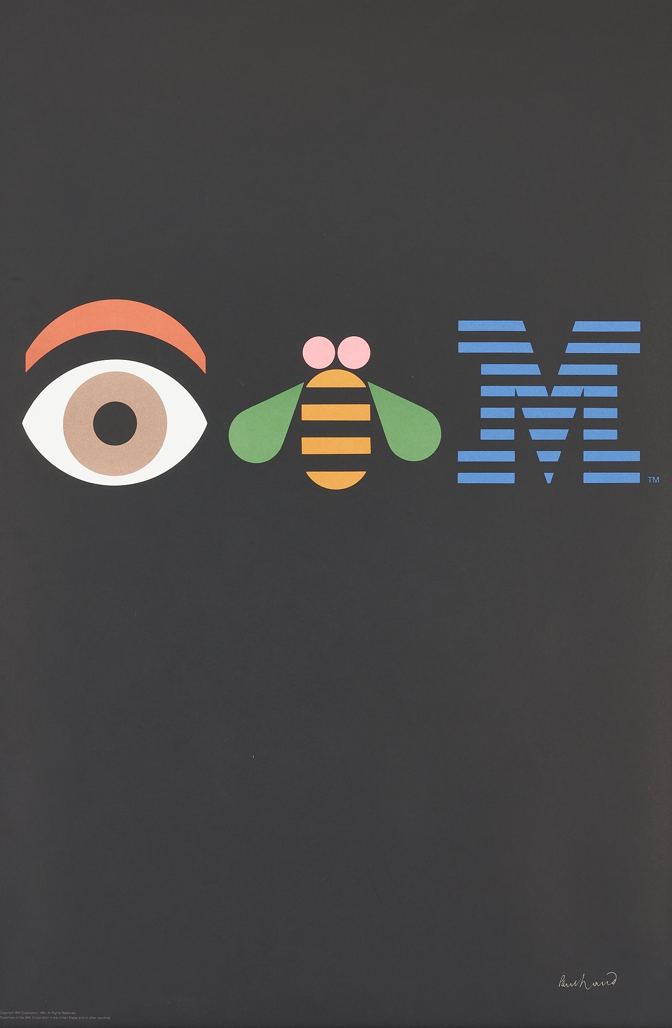 Paul Rand | Paul Rand IBM Rebus Poster | MutualArt