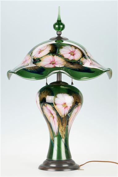 Charles Lotton | Charles Lotton Art Glass Flora Lamp (1991) | MutualArt