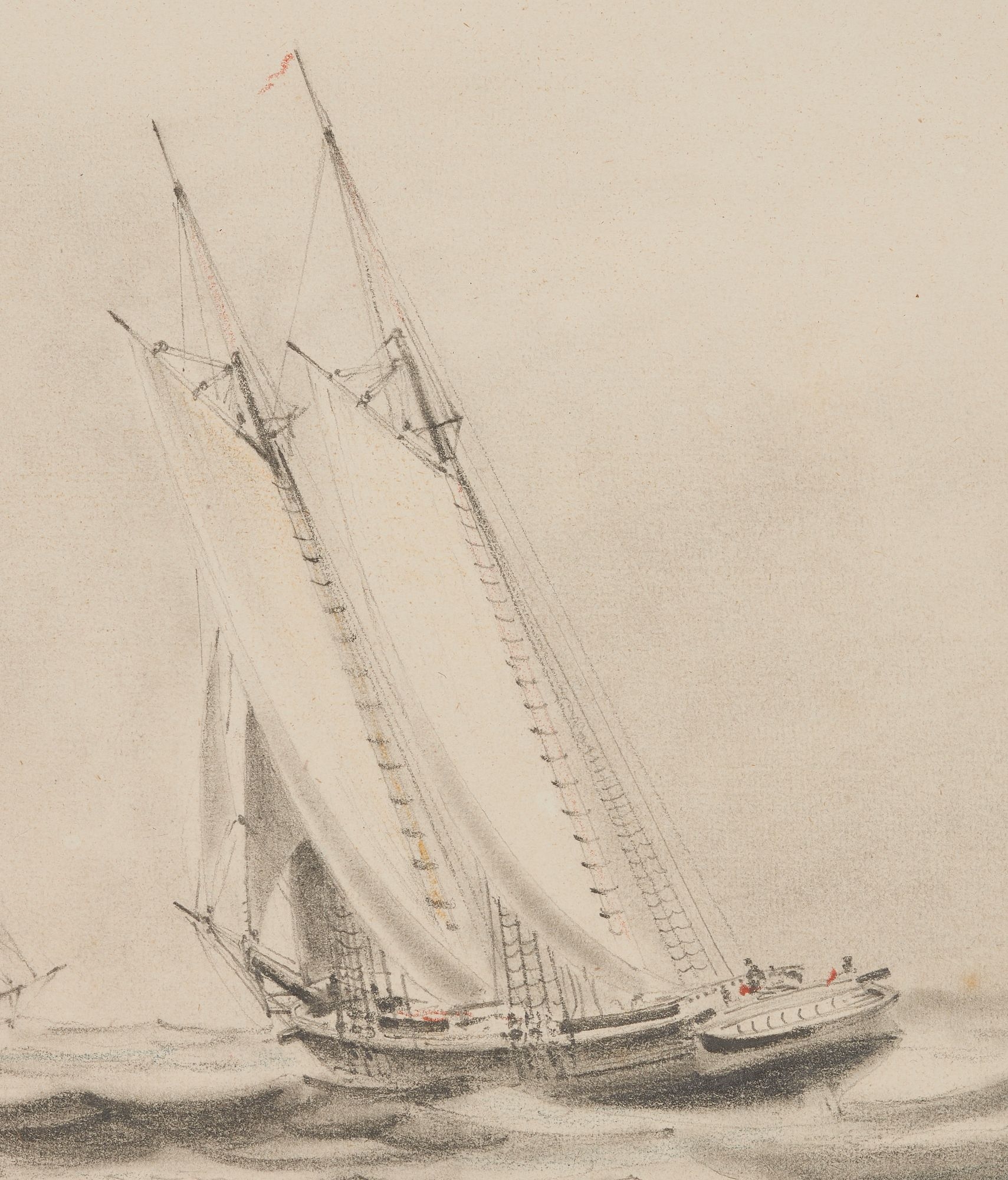 Xanthus Smith | Xanthus Smith Drawing, Ships at Hampton Roads incl ...