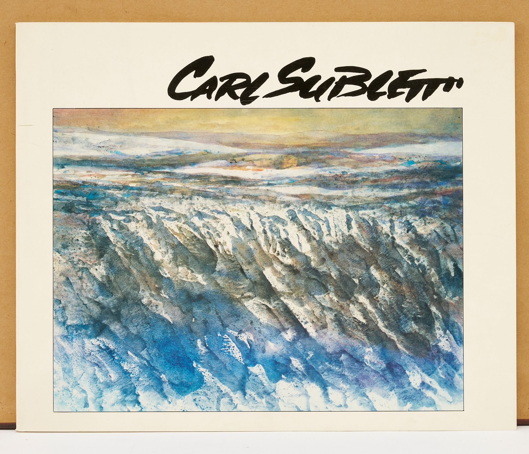 Carl Sublett | Carl Sublett W/C Abstract Painting, Inside Out (1975 ...