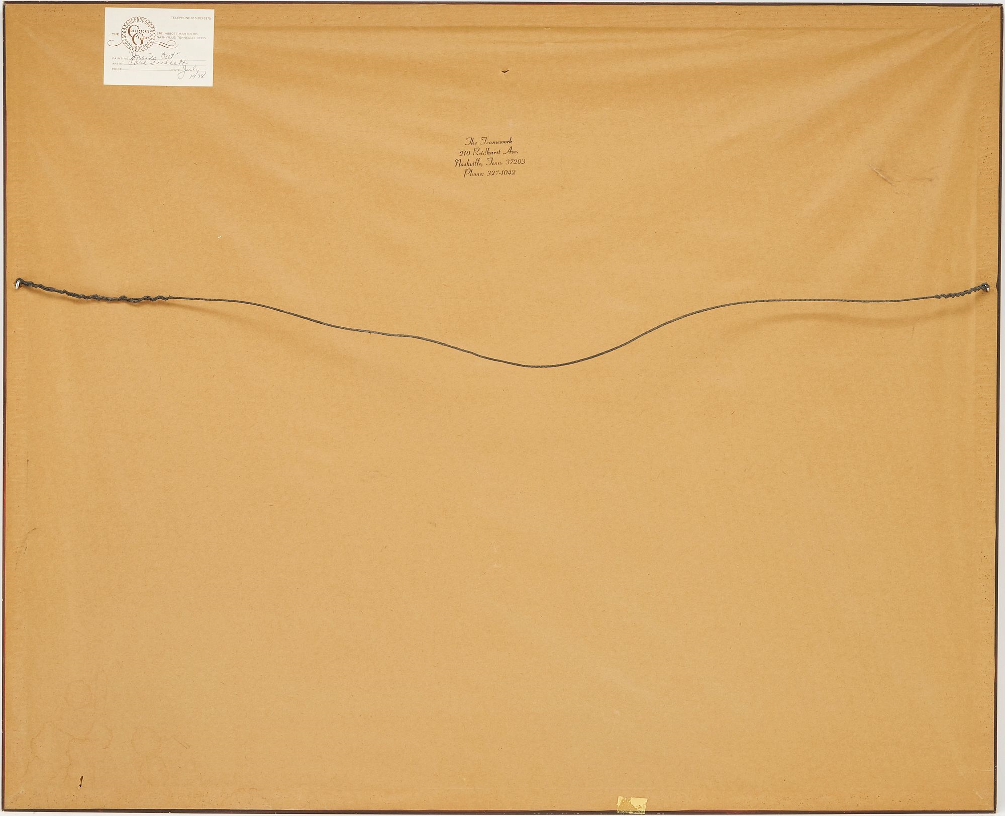 Carl Sublett | Carl Sublett W/C Abstract Painting, Inside Out (1975 ...