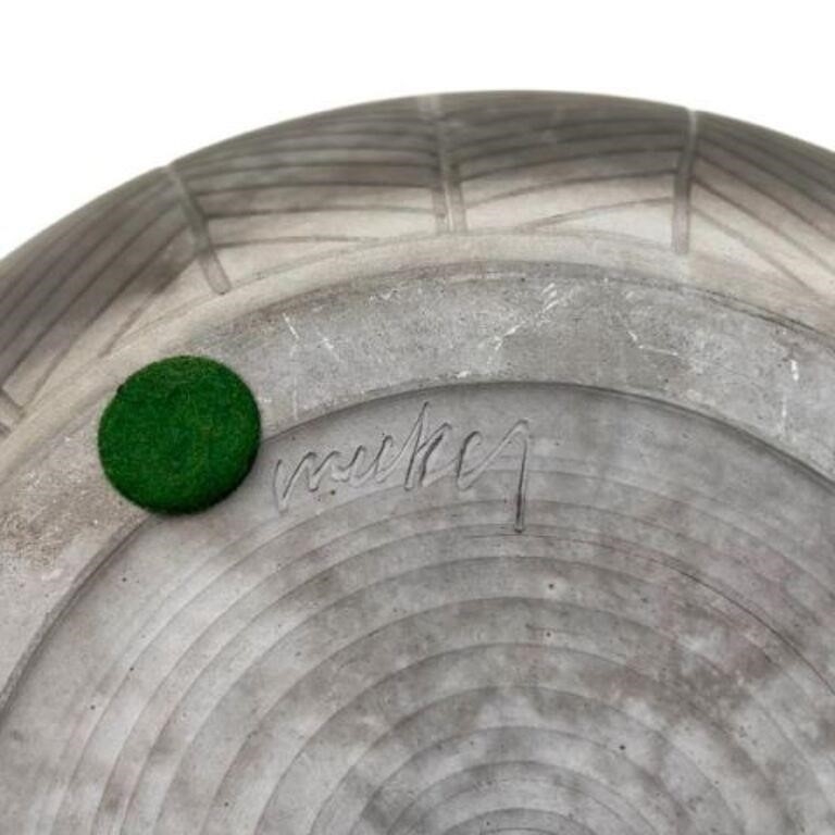 Nancee Meeker | Nancee Meeker Raku Pottery Large Signed Bowl. | MutualArt
