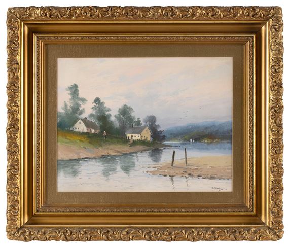 Clarence E. Braley | House on the Waters Edge | MutualArt
