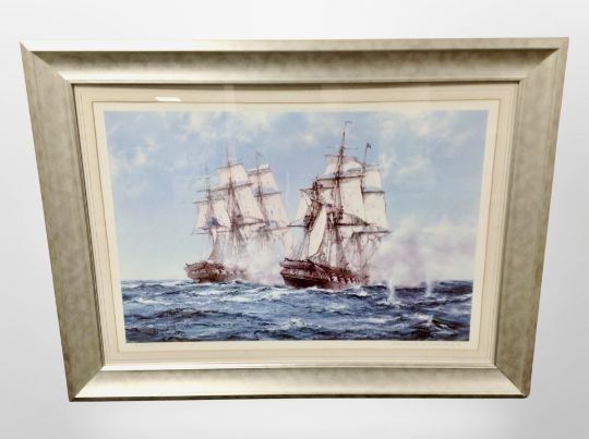 Montague Dawson | The Action Between Java and Constitution | MutualArt