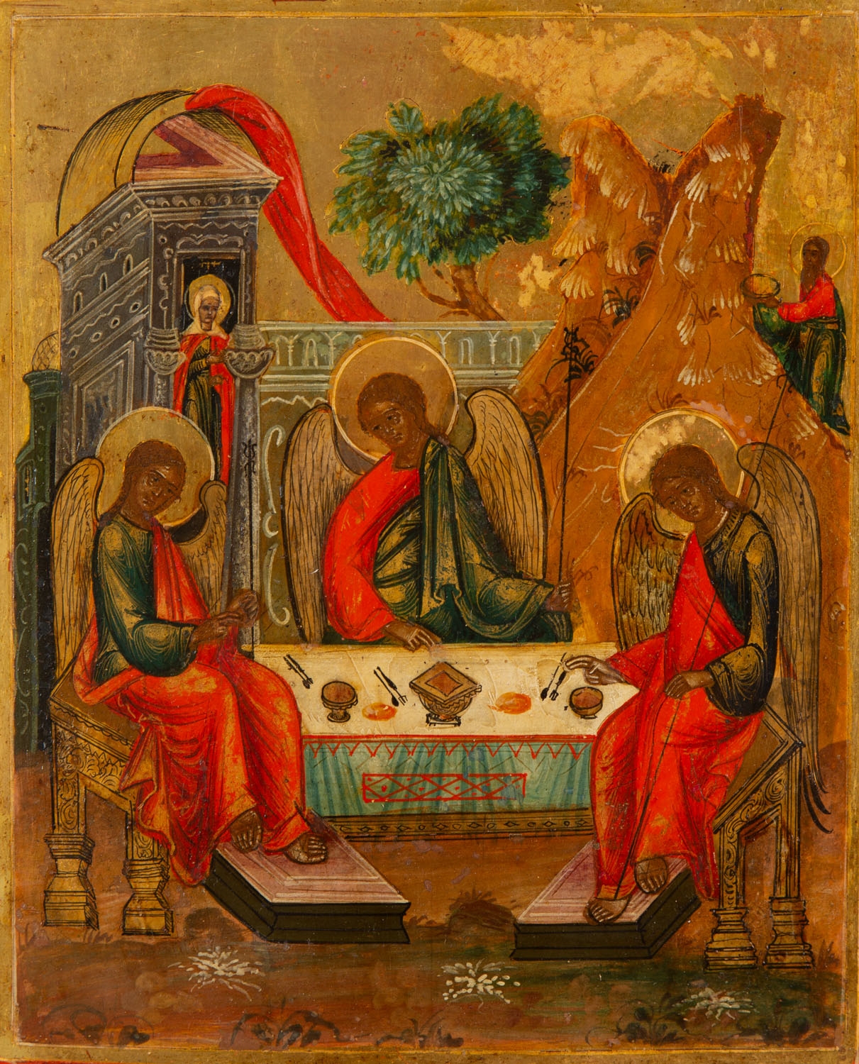 Russian School, 19th Century | Old Testament Trinity | MutualArt