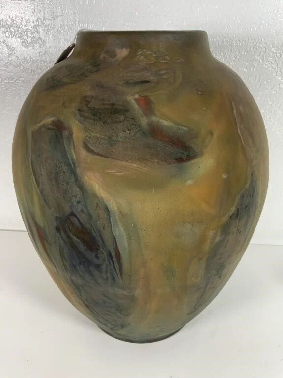 Tony Evans | Large Raku Vase | MutualArt