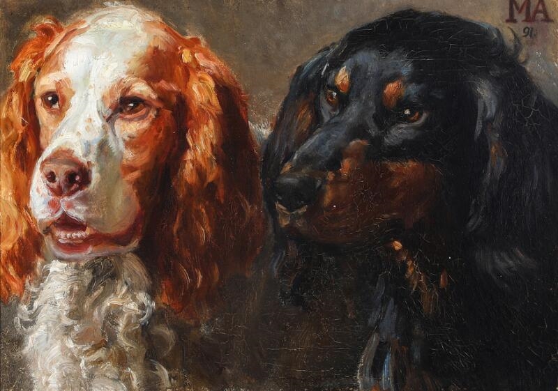 Michael Peter Ancher | Portrait of a young blond woman in a garden ...