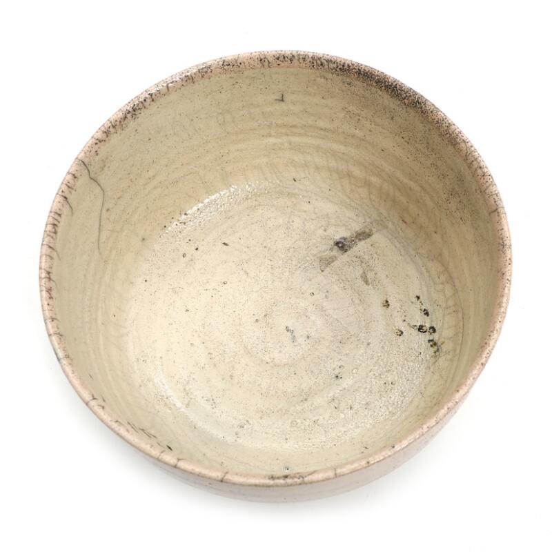 Kim Holm | A stoneware vase and a raku bowl, decorated with light rose ...