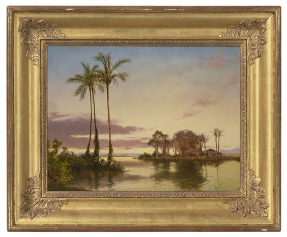 Louis Remy Mignot | Lagoon of the Guayaquil, South America (Circa 1863 ...
