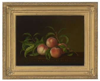 Paul Lacroix | Still Life with Peaches (1866) | MutualArt