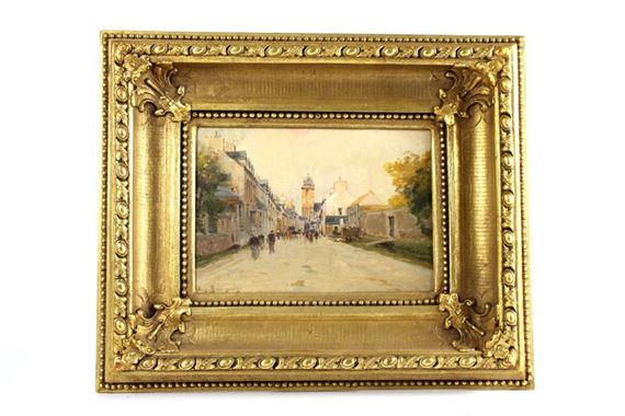 Eugène Bourgeois | Animated city view | MutualArt