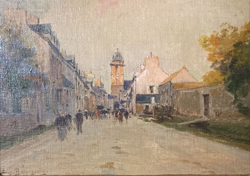 Eugène Bourgeois | Animated city view | MutualArt