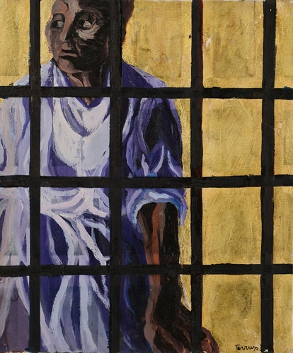 Saverio Terruso | Woman Behind Bars (1975) | MutualArt