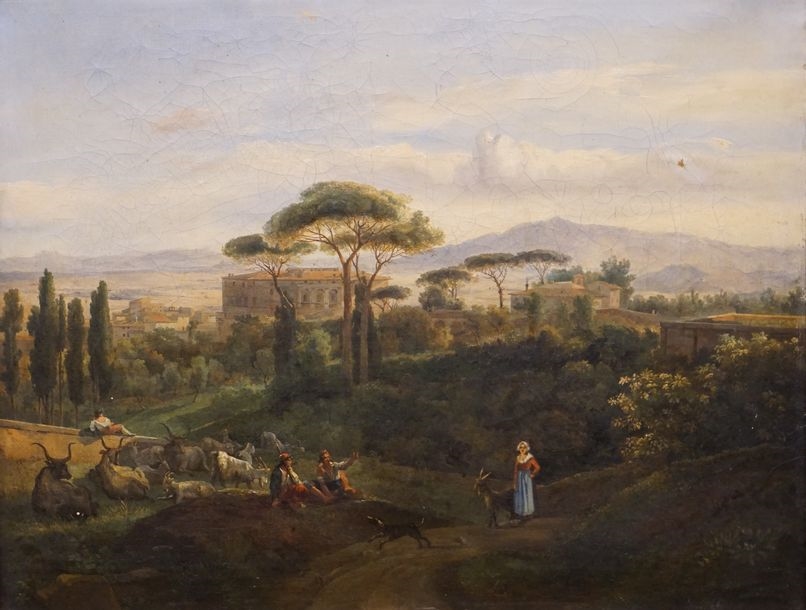 Amédée Bourgeois | Roman countryside and Italian towns | MutualArt