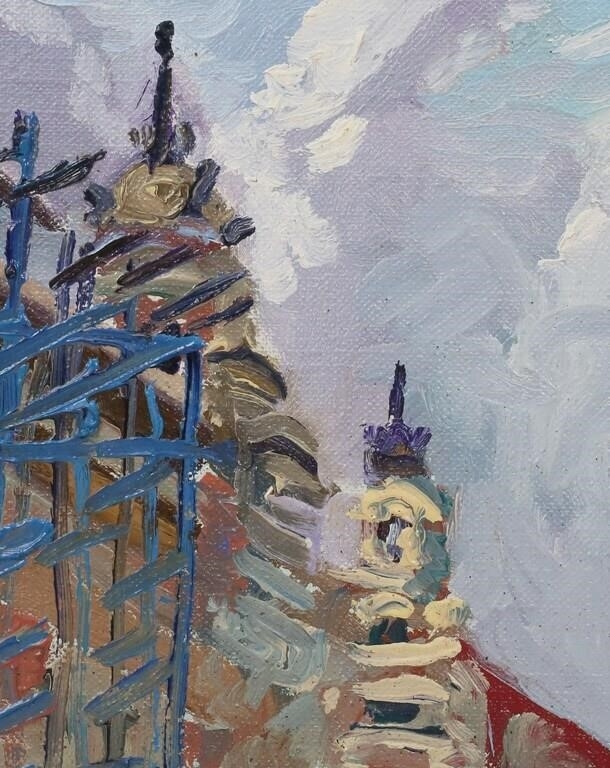 Jonathan Phillips | Jonathan Phillips Oil on Canvas Blimp (1988 ...