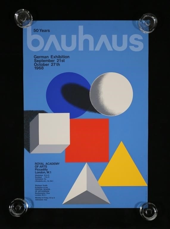 Herbert Bayer | Herbert Bayer Bauhaus Royal Academy Poster (1968 ...