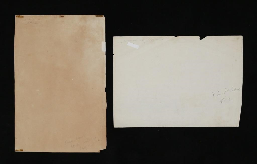 Jean-Léon Gérôme | Jean-Leon Gerome 2 Pencil Drawing Studies | MutualArt