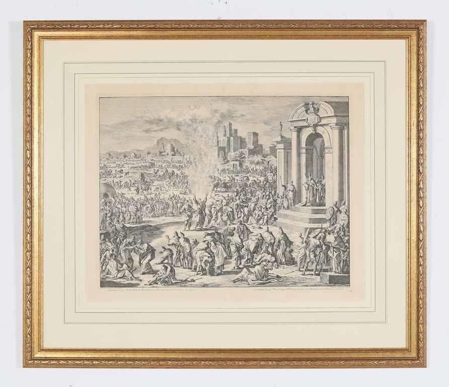 Jan Luyken | Johannes Luyken 2 Engravings 10 Plagues of Egypt (18th ...