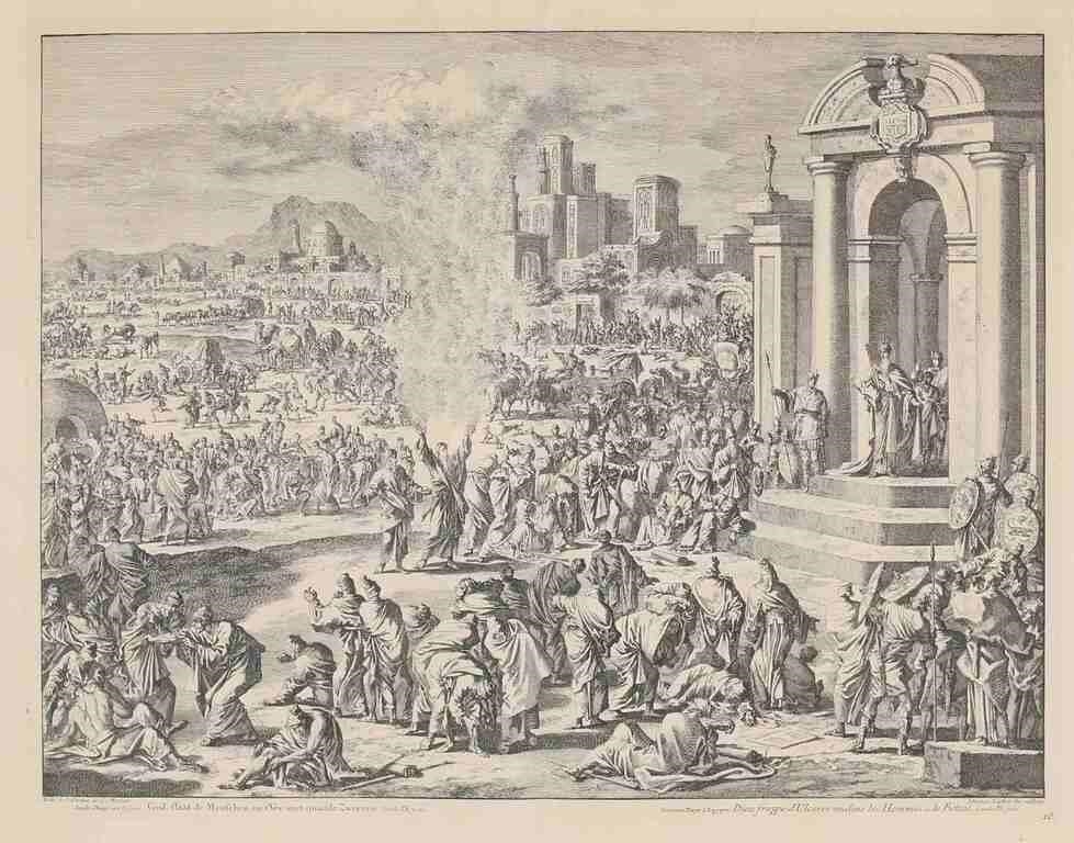 Jan Luyken | Johannes Luyken 2 Engravings 10 Plagues of Egypt (18th ...