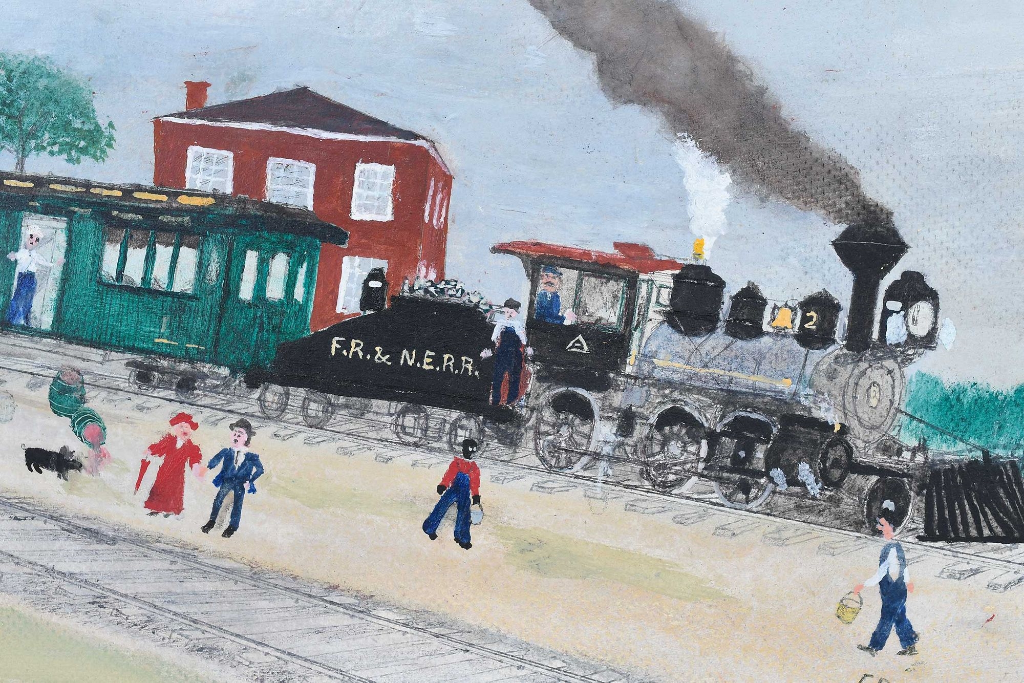 Frog Smith | Pelham Railroad Station in 1903 (1903) | MutualArt