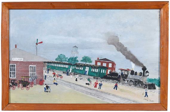 Frog Smith | Pelham Railroad Station in 1903 (1903) | MutualArt