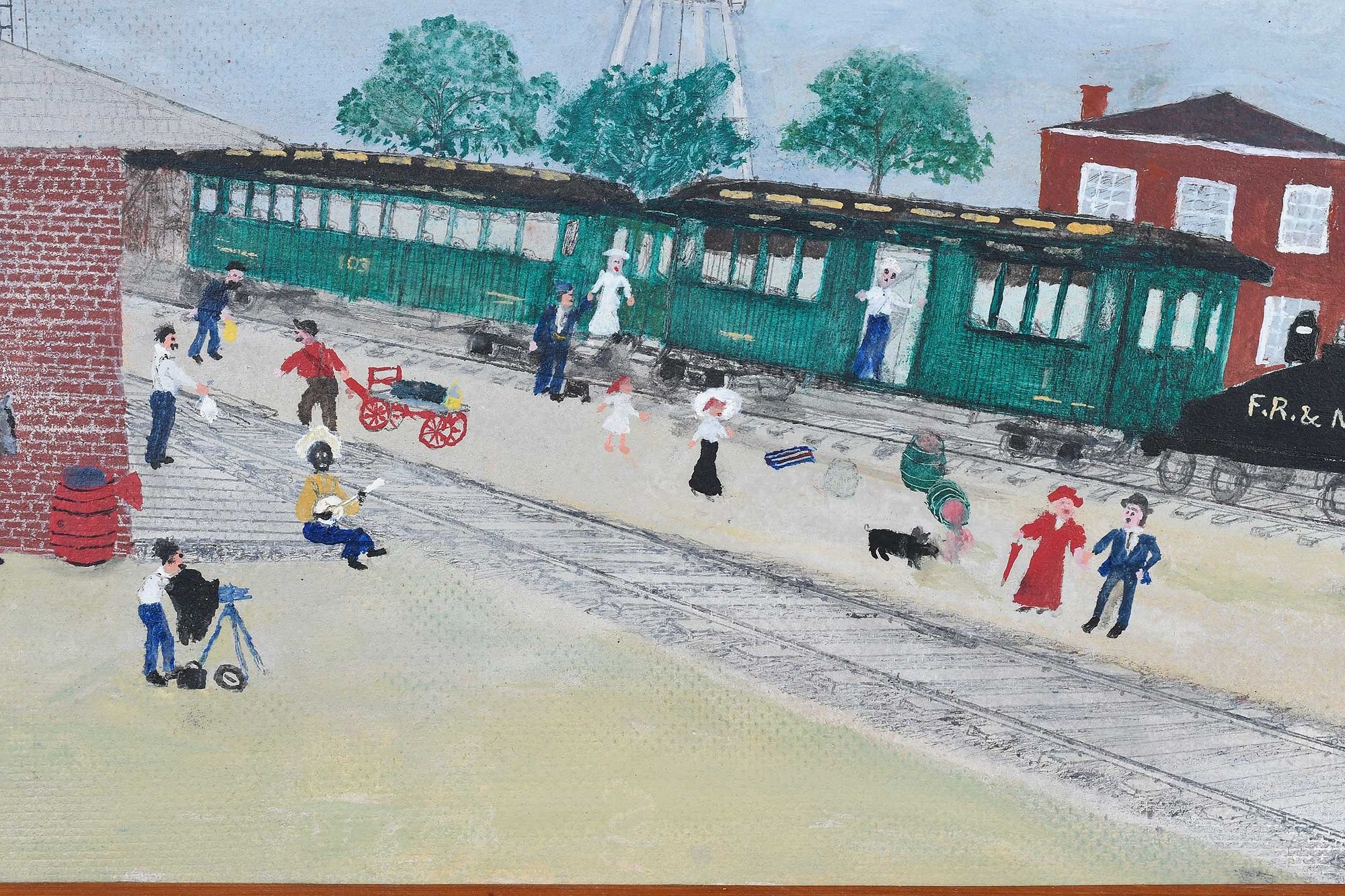 Frog Smith | Pelham Railroad Station in 1903 (1903) | MutualArt