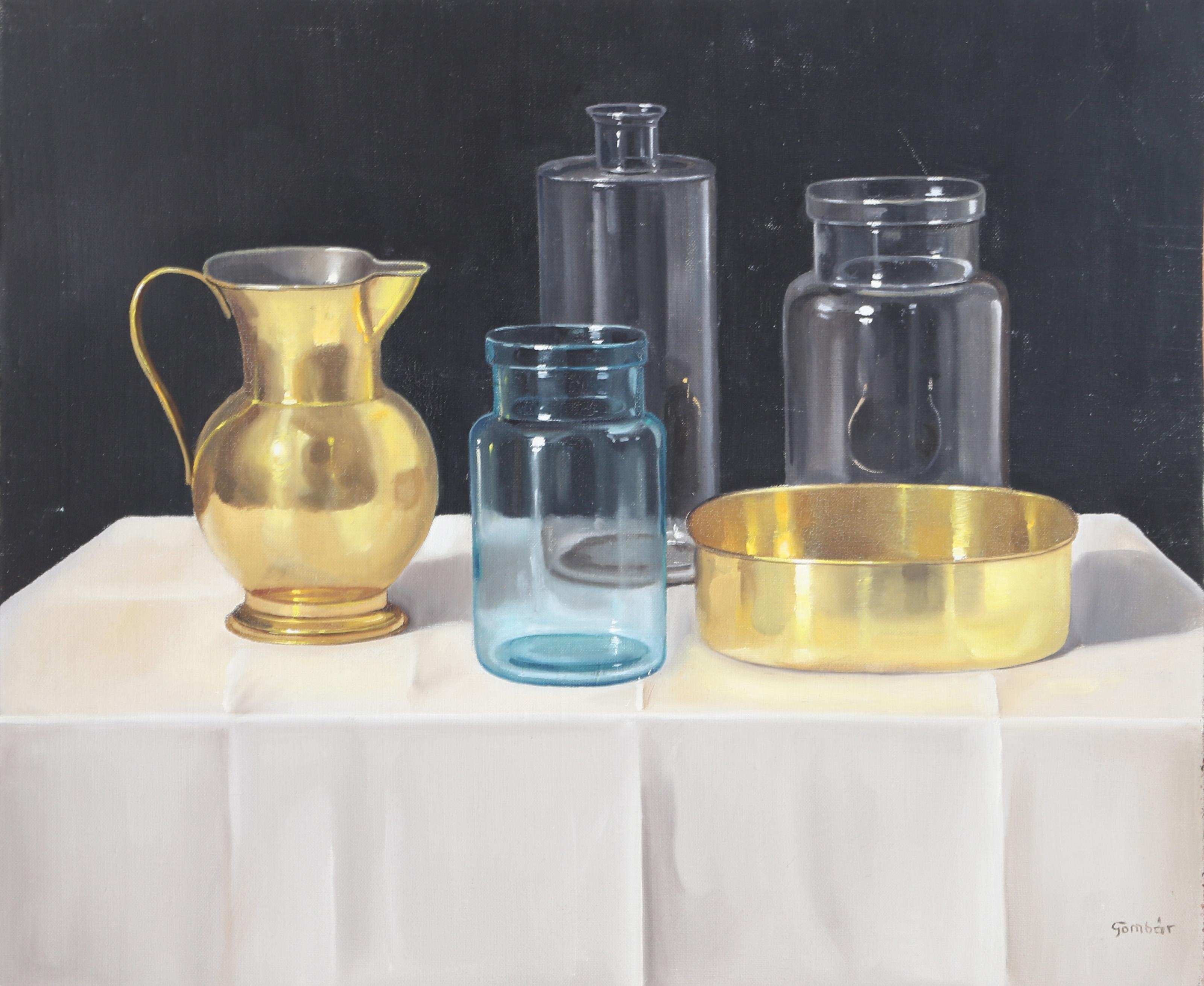 Andras Gombar | PITCHER WITH WATER VESSELS STILL LIFE (Circa 1965 ...