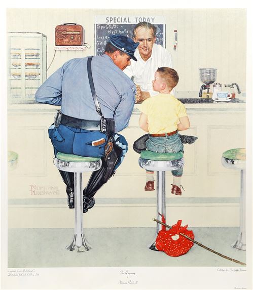 Norman Rockwell | THE RUNAWAY | MutualArt