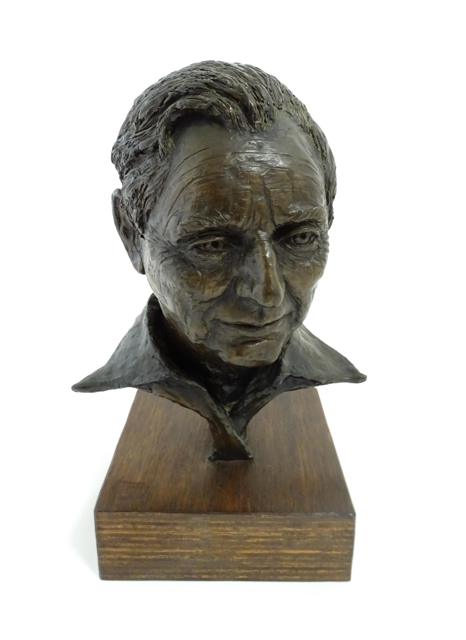 Ernest Bottomley | A thC cast bronze portrait bust of Henry George ...