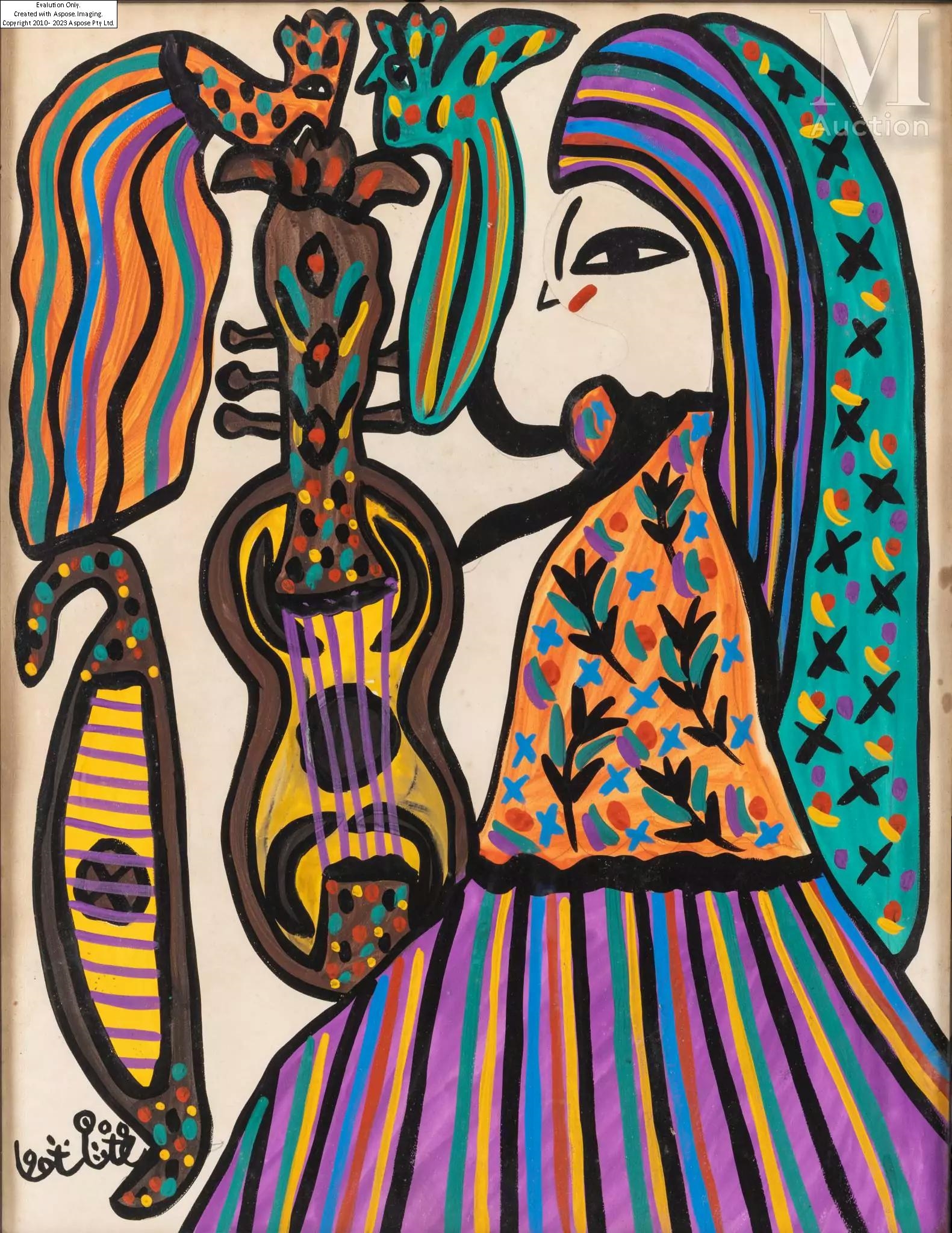 Baya Mahieddine | Fatma Haddad Mahiedinne BAYA (Algérie 1931-1998 ...