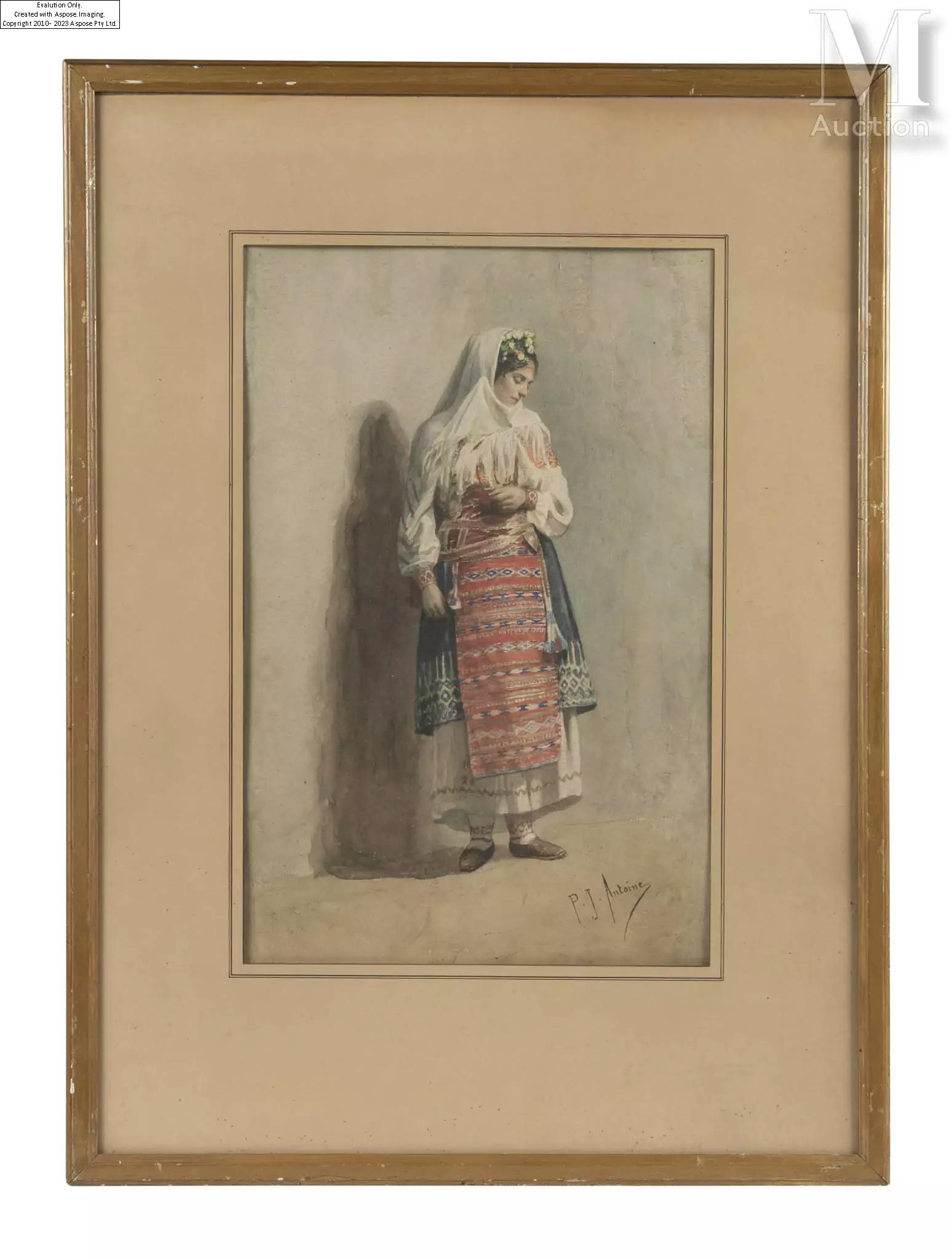 Pierre Joseph Antoine | Portrait d'homme en costume médiéval -Portrait ...