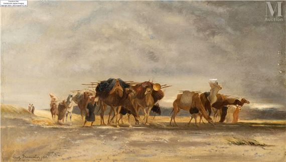 Eugène Fromentin | La caravane (1860) | MutualArt