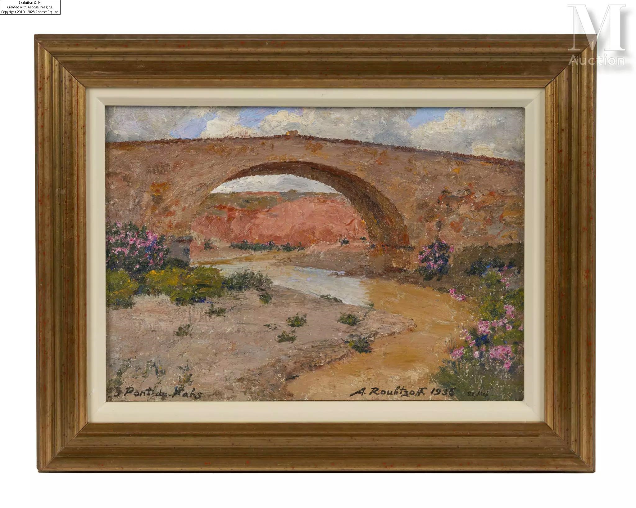 Alexandre Roubtzoff | Pont du Fahs (1936) | MutualArt