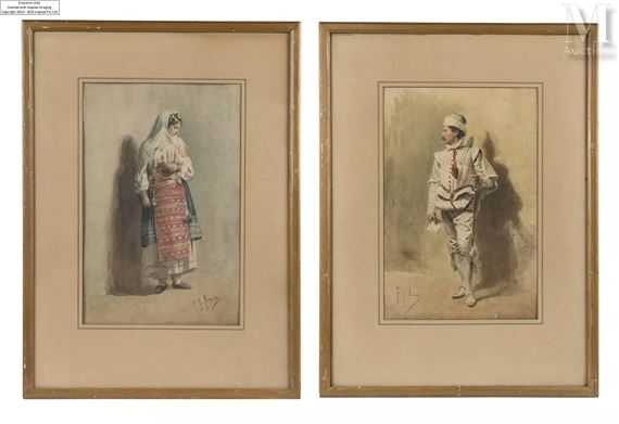 Pierre Joseph Antoine | Portrait d'homme en costume médiéval -Portrait ...