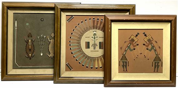 Ernest Hunt | Ernest Hunt Navajo Sand Paintings | MutualArt