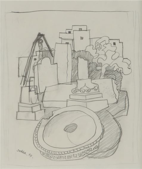 Shalom Sebba | Antiquities in Caesarea (1944) | MutualArt