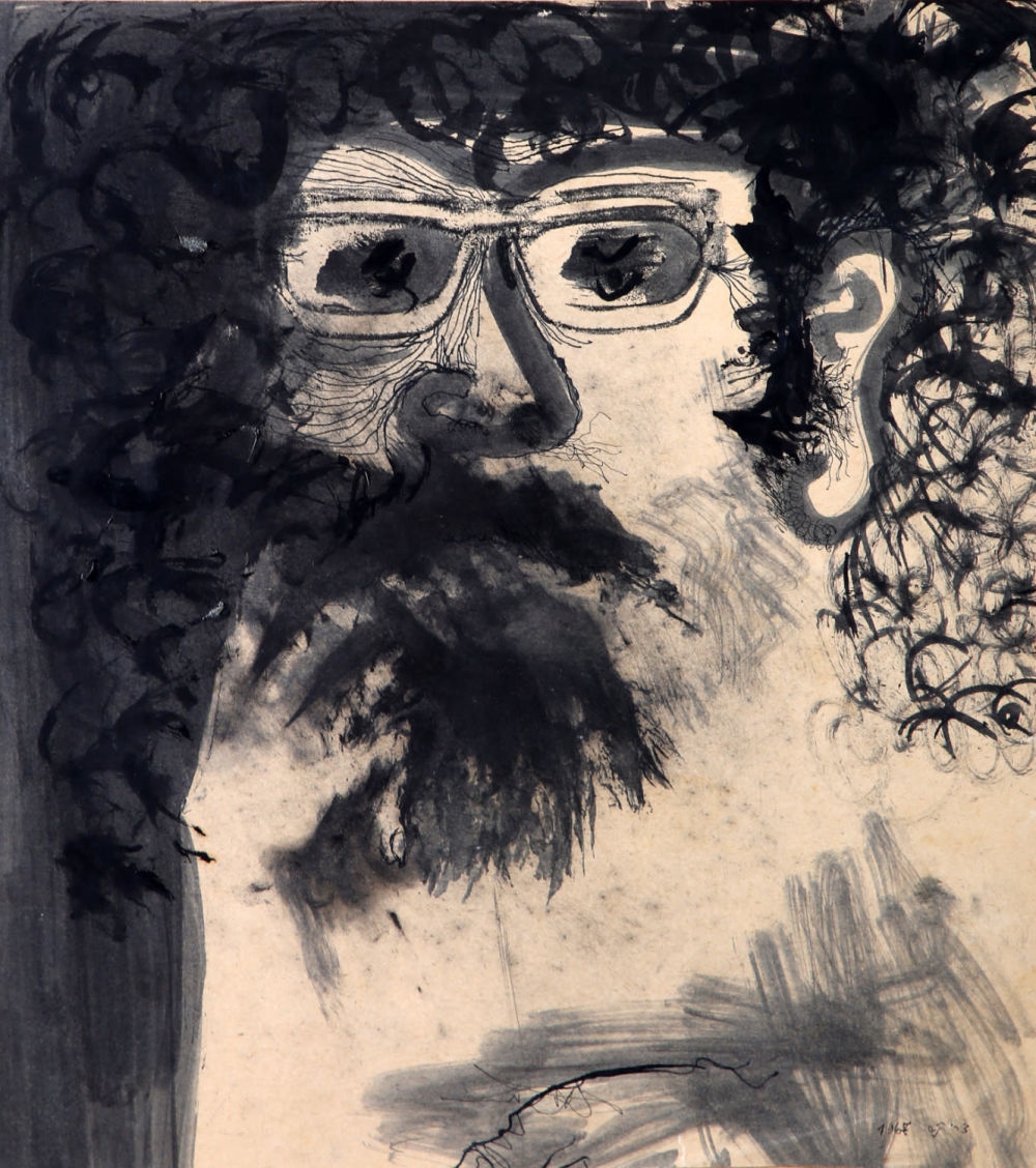 Michael Druks | Figure with a Beard (1967) | MutualArt