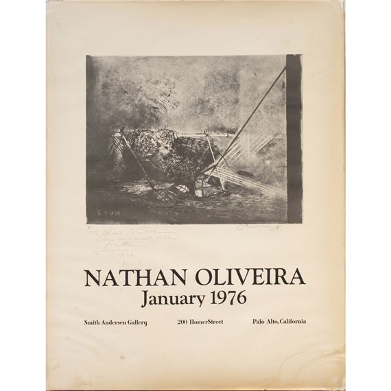 Nathan Oliveira | Smith Andersen Gallery Poster (1976) | MutualArt