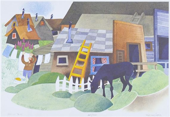 Rie Muñoz | Rie Munoz ''Atlin B.C.'' 1989 Signed Print (1989) | MutualArt