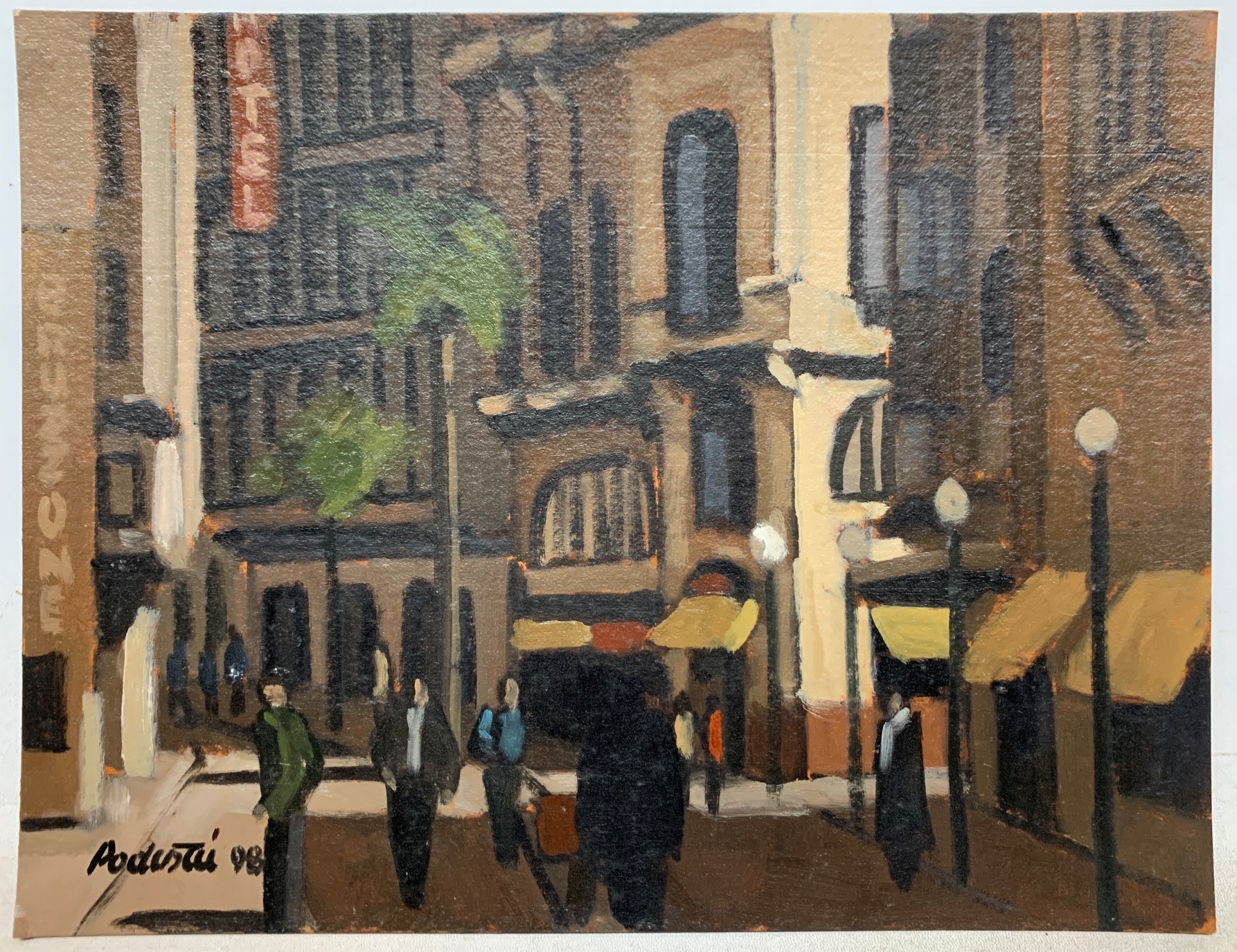 Alvaro Podesta | Calle con faroles | MutualArt