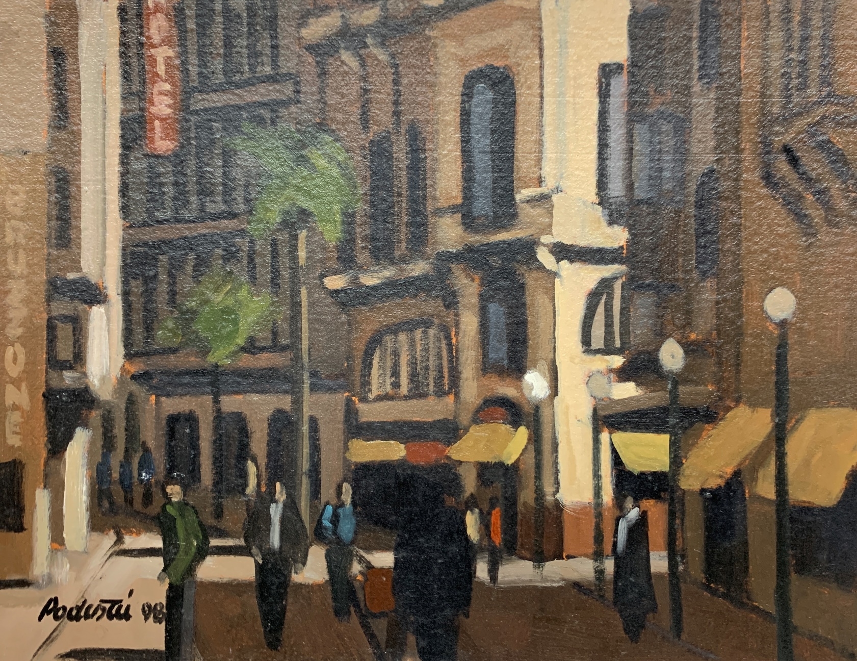 Alvaro Podesta | Calle con faroles | MutualArt