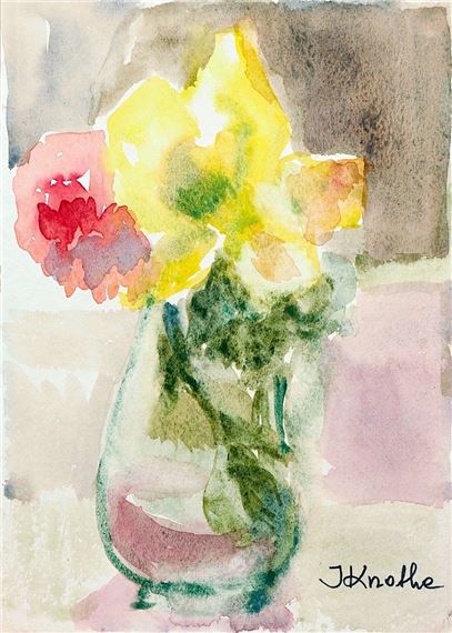 Irena Knothe | Roses in a vase (1904) | MutualArt