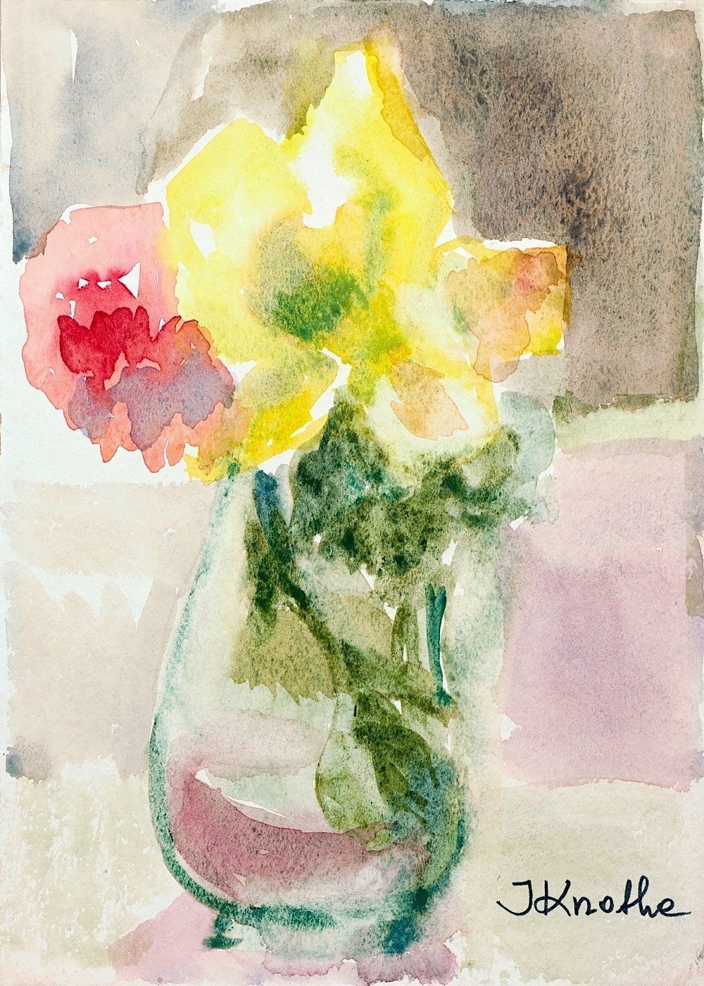 Irena Knothe | Roses in a vase (1904) | MutualArt