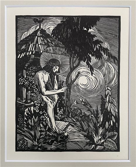Stanislaw Jakubowski | Christ in a shrine (1885) | MutualArt